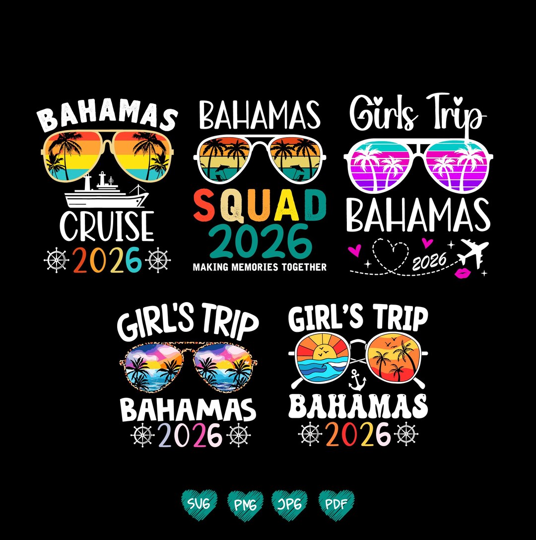 Bahamas Birthday Trip 2026 Svg Png, Funny Family Matching T-shirt ...