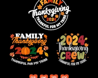 2024 Thanksgiving Crew Svg Png, Matching Thanksgiving Crew, Family ...