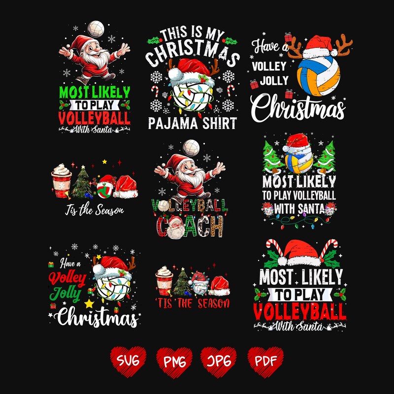 Volleyball Christmas - Etsy