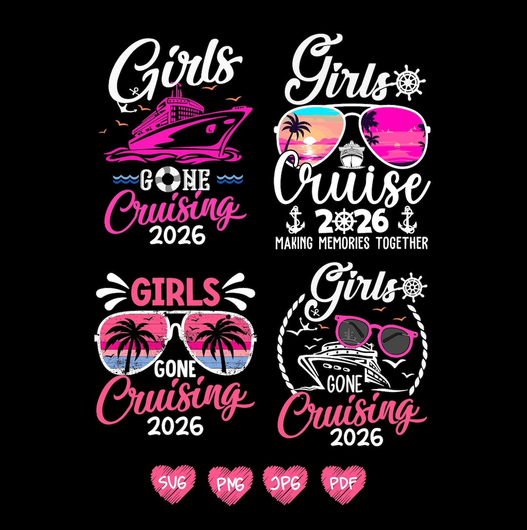 Girls Trip 2026 Bundle Png Svg Shirt Summer Trip Vacation Girl Friends ...