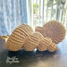 Handcrafted Crochet Twisted Seashell in Beige Jute Twine Coastal Home ...
