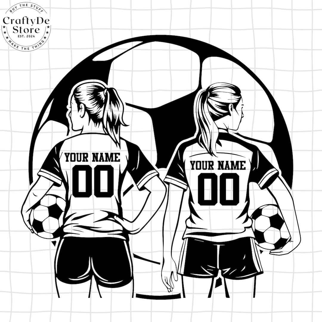Personalized Name, Soccer Girls Svg, Soccer Player Svg, Soccer Svg ...