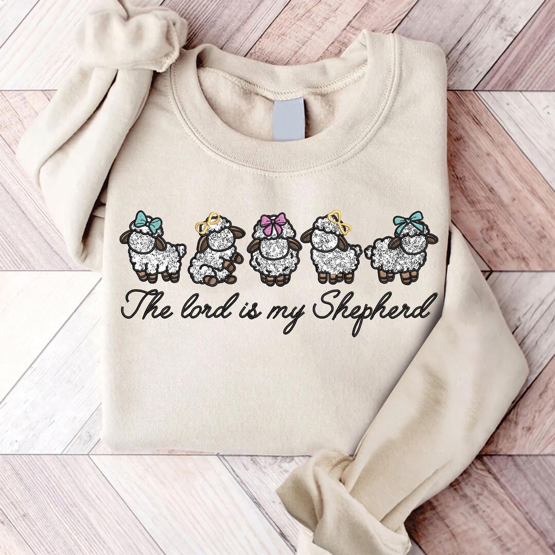 The Lord is My Shepherd Machine Embroidery Design 7 Sizes (4"-10 ...