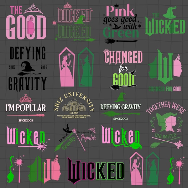 Wicked Png Svg for Vinyl - Etsy