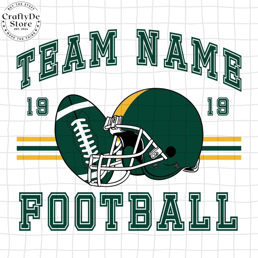 Football SVG, DTF Transfers, Ready to Press, Heat Transfer, Direct to ...