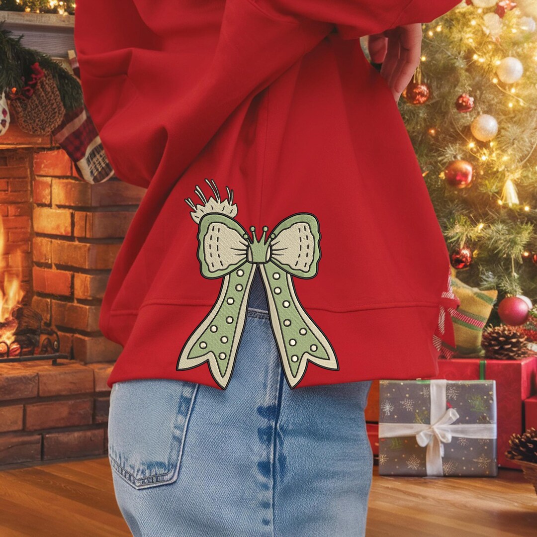 Princess Split Embroidery Design 2 Sizes, Bow Embroidery Girly Design ...