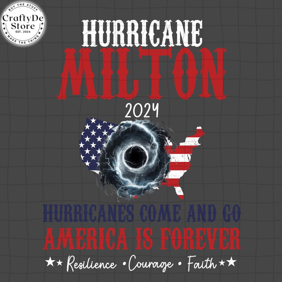 I Survived Hurricane Milton, Stronger Than the Storm PNG, Pray for ...