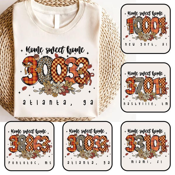 Shirts With Zip Code - Etsy