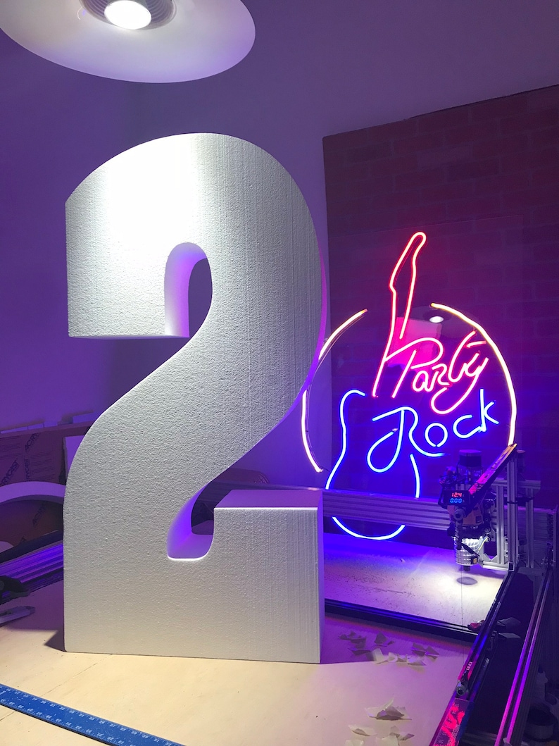 30" Tall Large Table Base Foam Letters and Numbers | Party Decor | Home ...