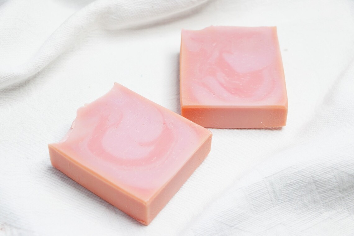 Strawberry Soap Bar Cold Process Soap Strawberry Artisan | Etsy