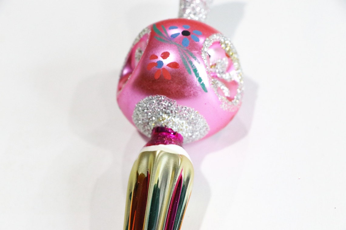 Christmas Classics Vintage Mercury Glass Tree Topper Triple - Etsy