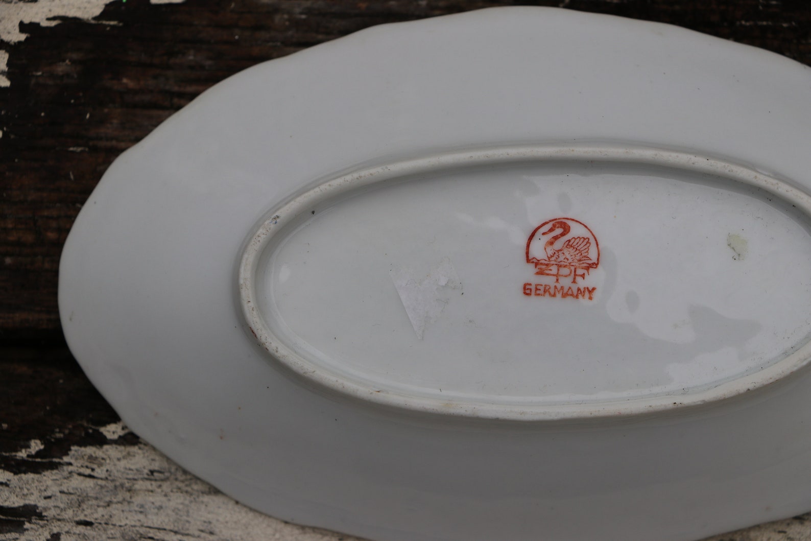 Vintage Floral Butter Bowl ZPF Germany Floral Scalloped | Etsy