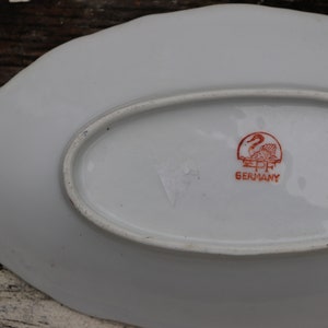 Vintage Floral Butter Bowl, ZPF Germany Floral Scalloped Embossed ...