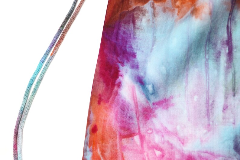Ice Tie Dye Drawstring Bag Watercolor Tie Dye Bag Reusable - Etsy