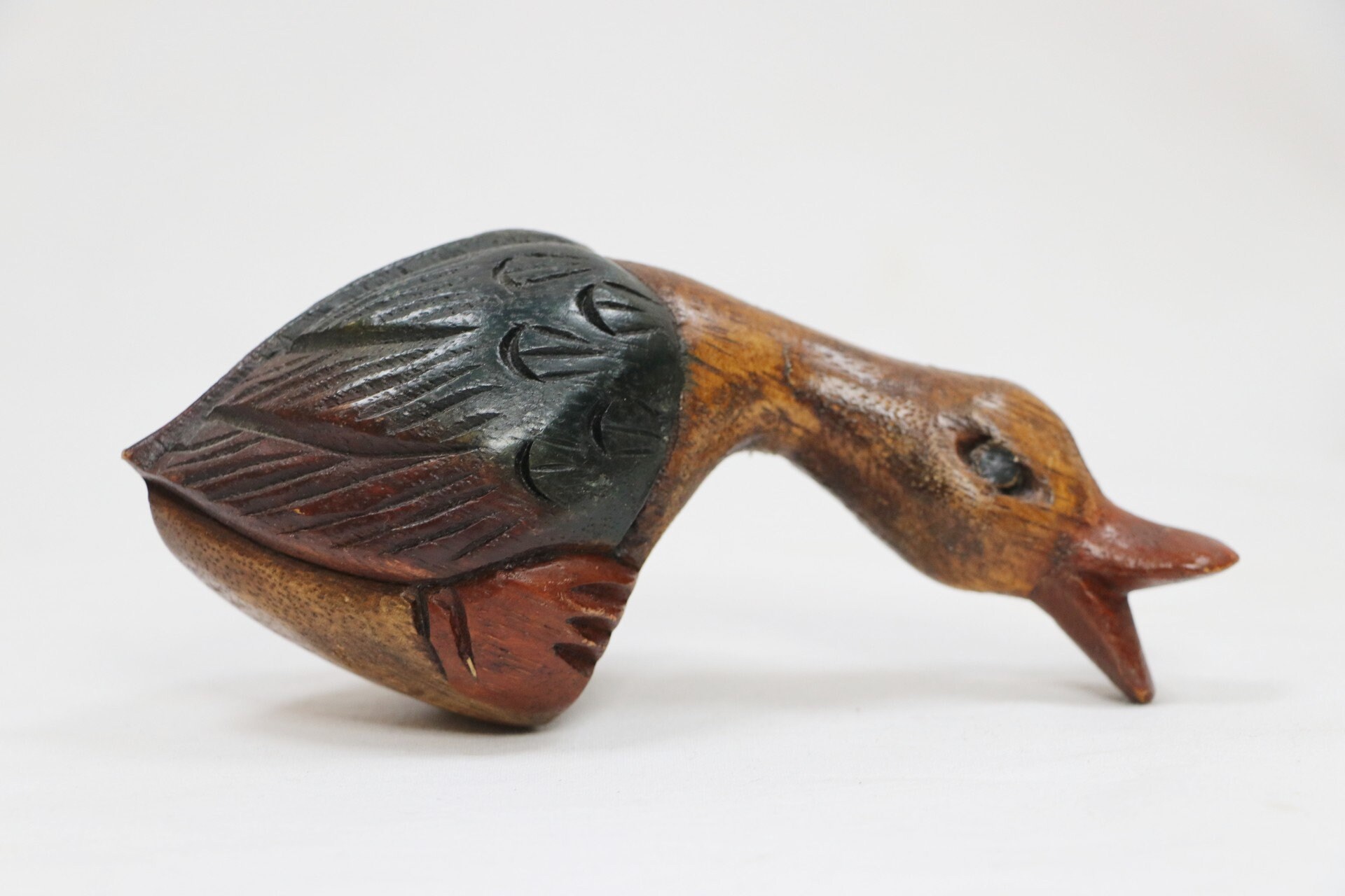 Vintage Hand Sculpted Duckling Figurine Hand Painted Duck | Etsy