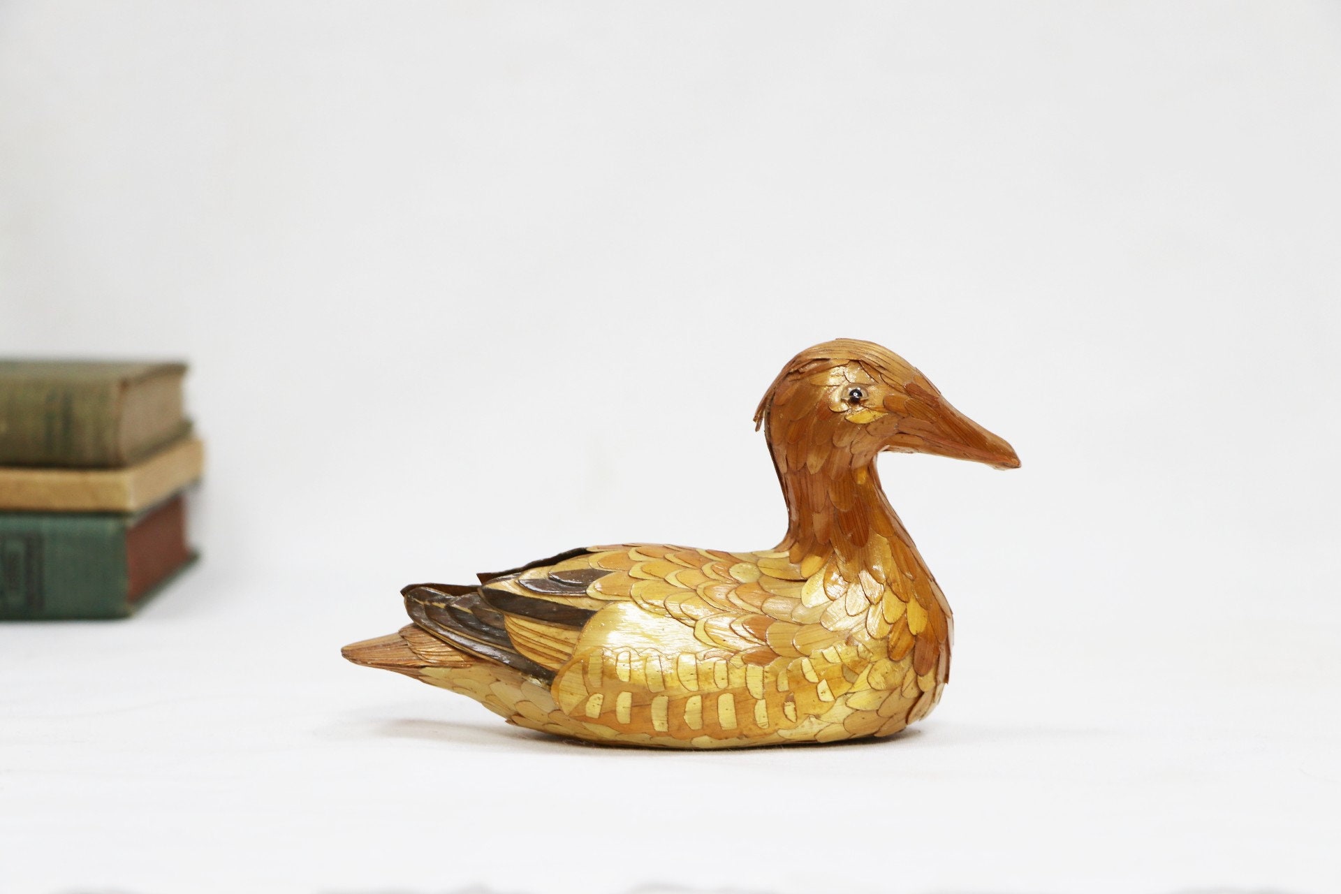 Vintage Hand Sculpted Duckling Figurine Handcrafted Duck | Etsy