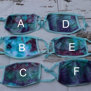 Tie Dye Face Masks Galaxy Blue Face Masks Stocking Stuffer - Etsy