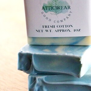 Fresh Cotton Soap Bar Cold Process Soap Fresh Cotton Artisan | Etsy