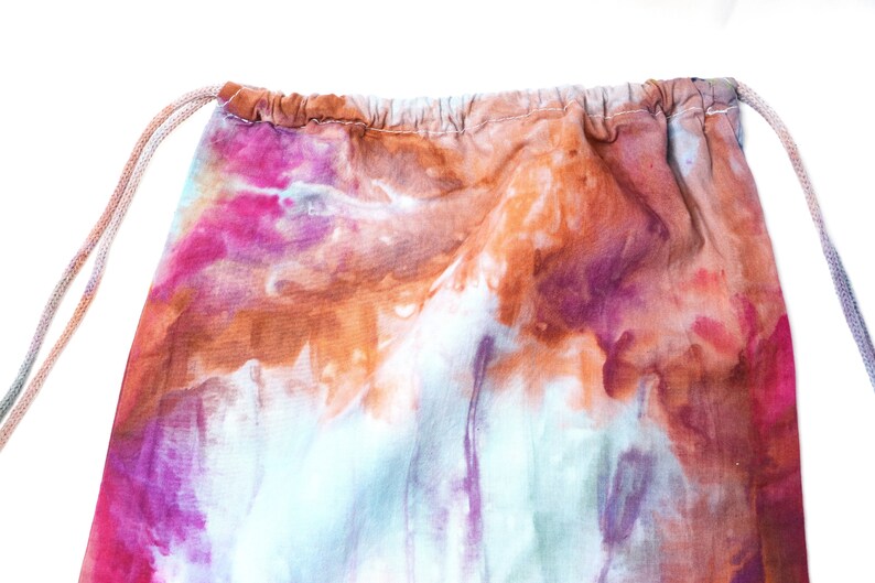 Ice Tie Dye Drawstring Bag Watercolor Tie Dye Bag Reusable - Etsy