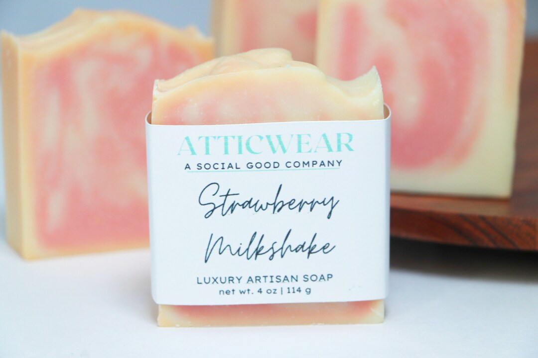 Strawberry Soap Bar, Cold Process Soap, Strawberry Artisan Soap ...