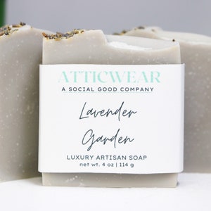 Lavender Handmade Soap Bar, Handmade Artisan Soap, Lavender Bud Soap ...