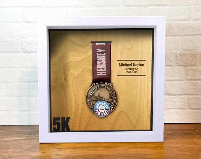 5k Medal Wooden Layered Display - Race Medal Display - Etsy