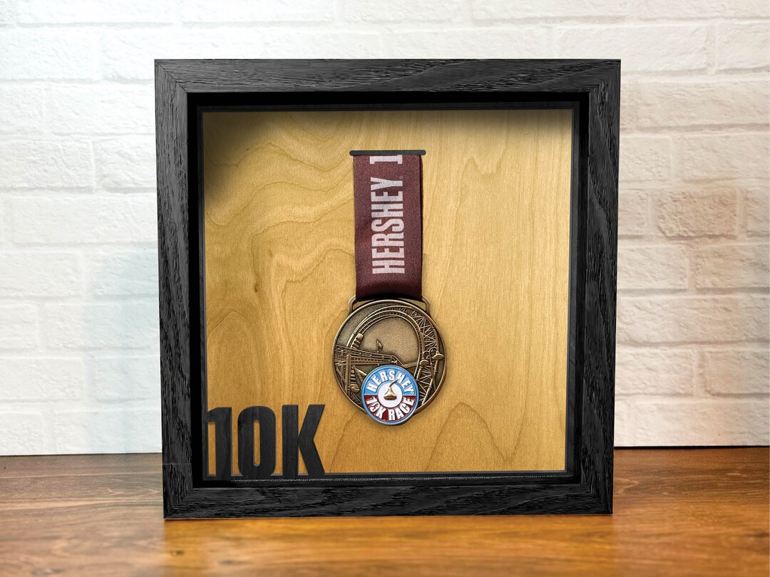 10K Medal Wooden Layered Display - Race Medal Display - Etsy
