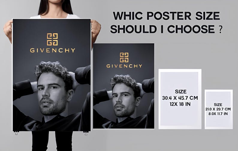 Givenchy (theo James) - Poster - Etsy