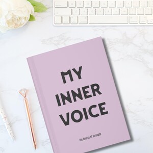 Soft Lilac Journal My Inner Voice Strength Journal Self-reflection ...