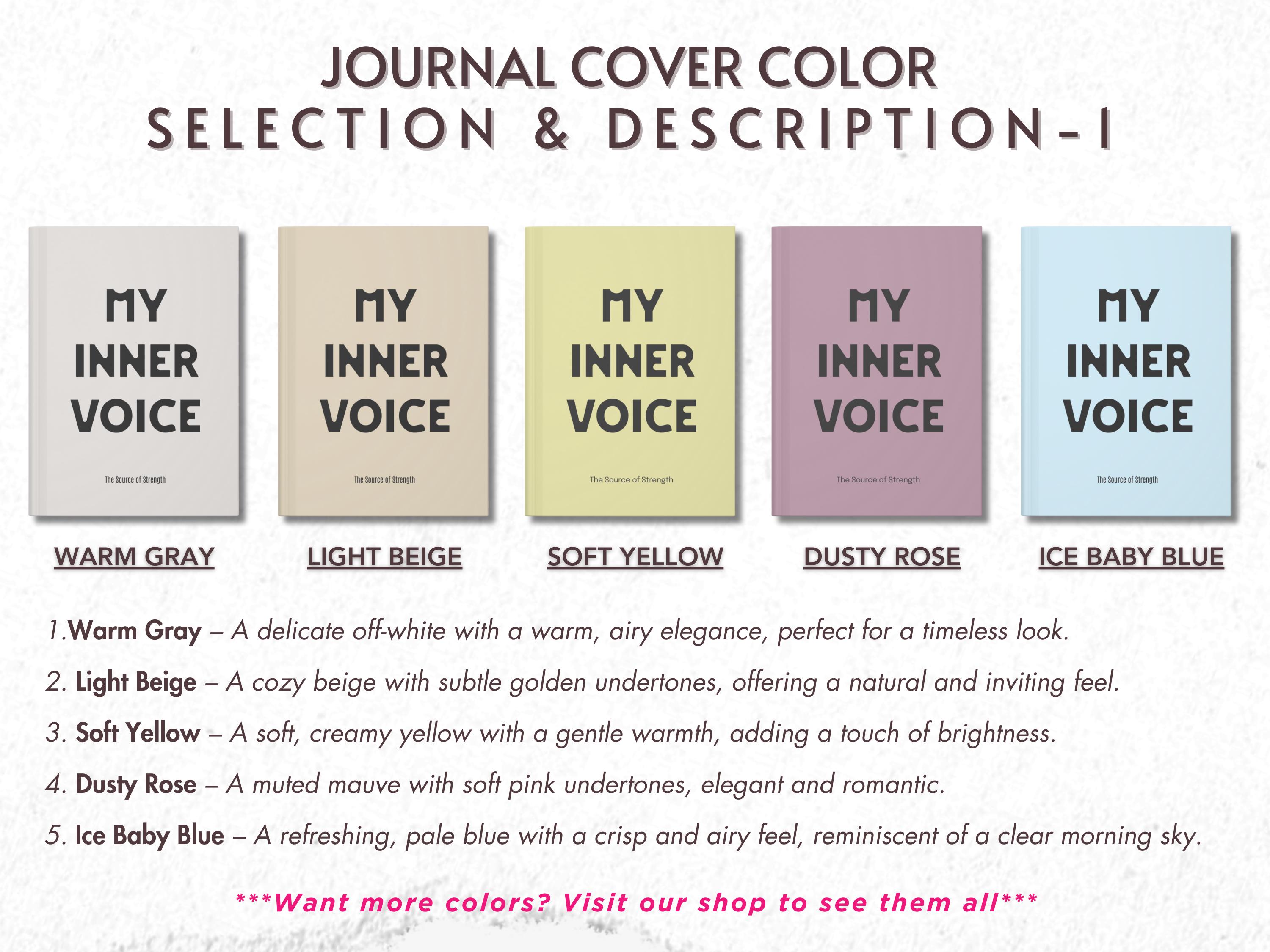 My Inner Voice Journal: Warm Gray Minimalist Notebook - Etsy