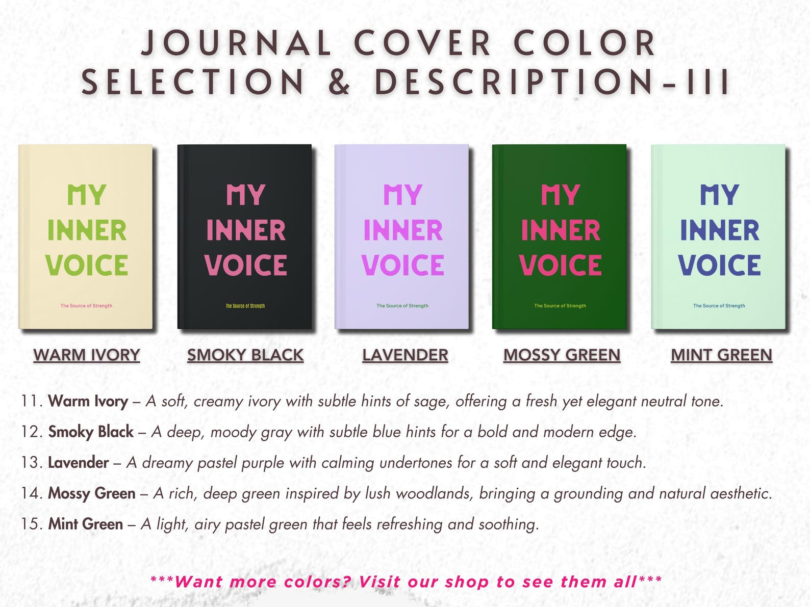 Blue Journal: My Inner Voice Strength, Self-reflection Notebook - Etsy
