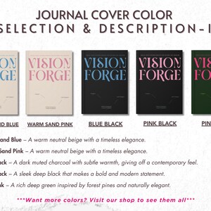 Sand Blue Vision Forge Inspirational Journal Minimalist Notebook ...