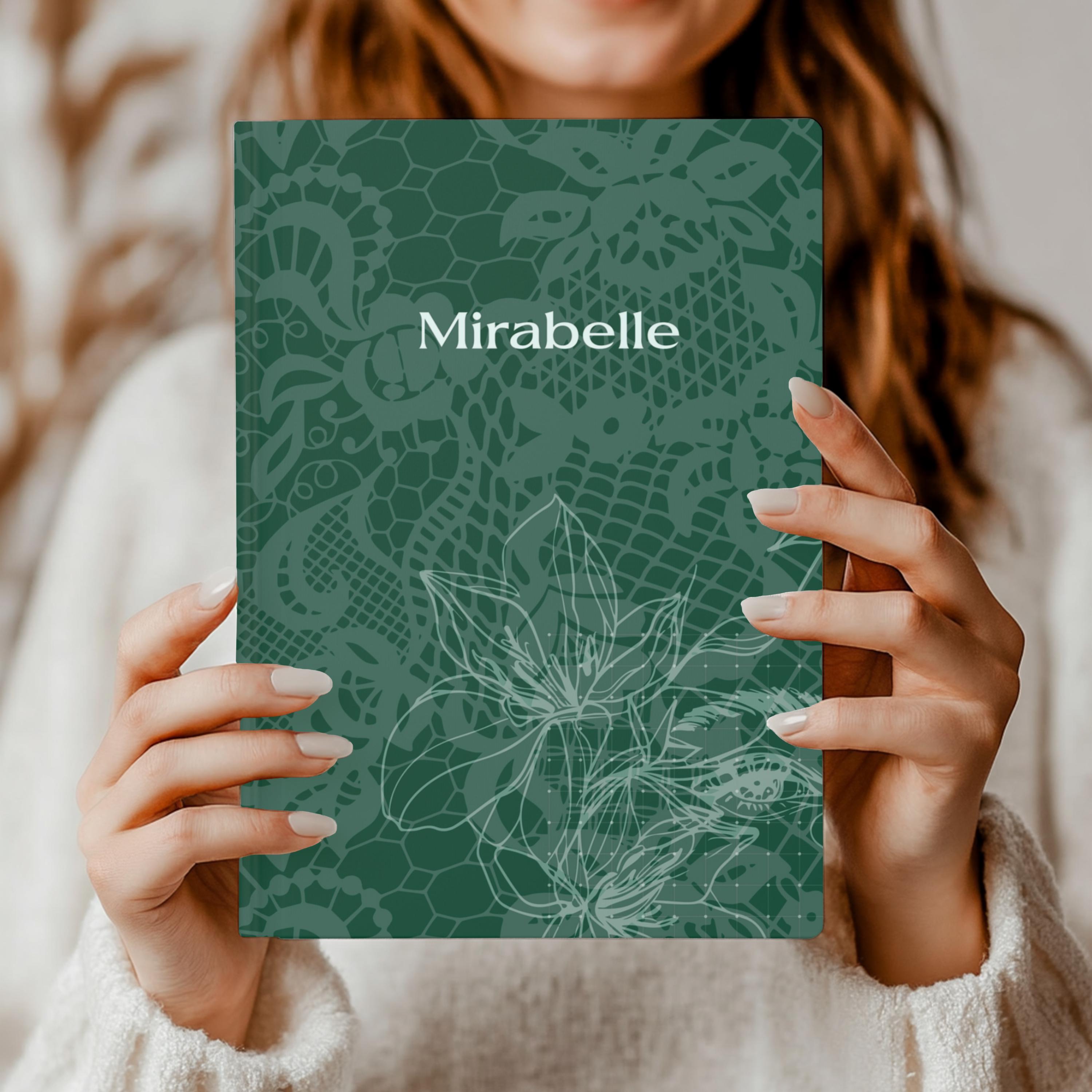 Personalized Yellow Floral Journal: Elegant Custom Hardcover Notebook ...