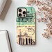Vintage Grunge Landmark iPhone Case Retro Travel Landmark Collage Cover ...