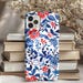 Red & Blue Watercolor Floral Phone Case: Iphone, Samsung, Pixel - Etsy