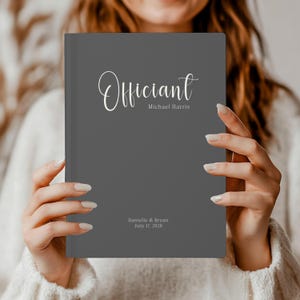 Personalized Wedding Officiant Journal Custom Wedding Notebook Pastor ...