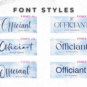 Personalized Officiant Journal Wedding Gift Blue Toile Custom Officiant ...