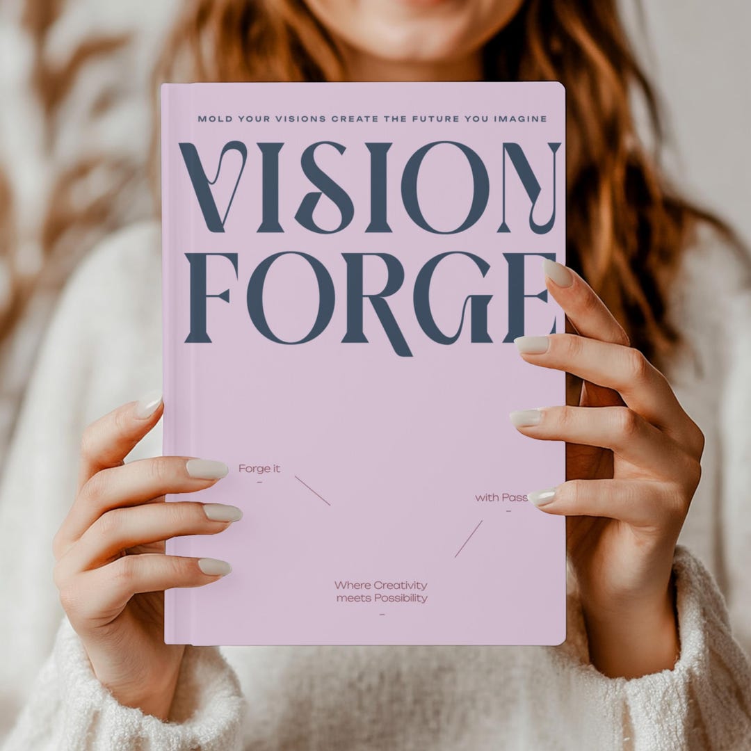 Lavender Vision Forge Journal: Minimalist Goal Setting Notebook - Etsy