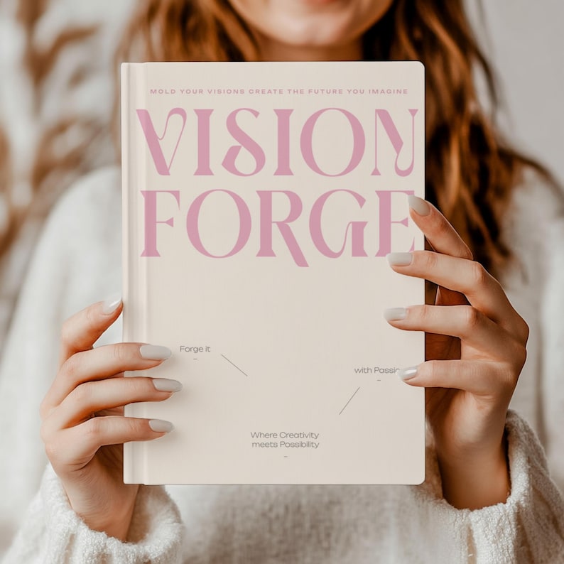 Sand Pink Vision Forge Journal: Minimalist Goal Setting Notebook - Etsy