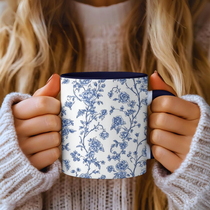 Floral China Coffee Mugs - Etsy