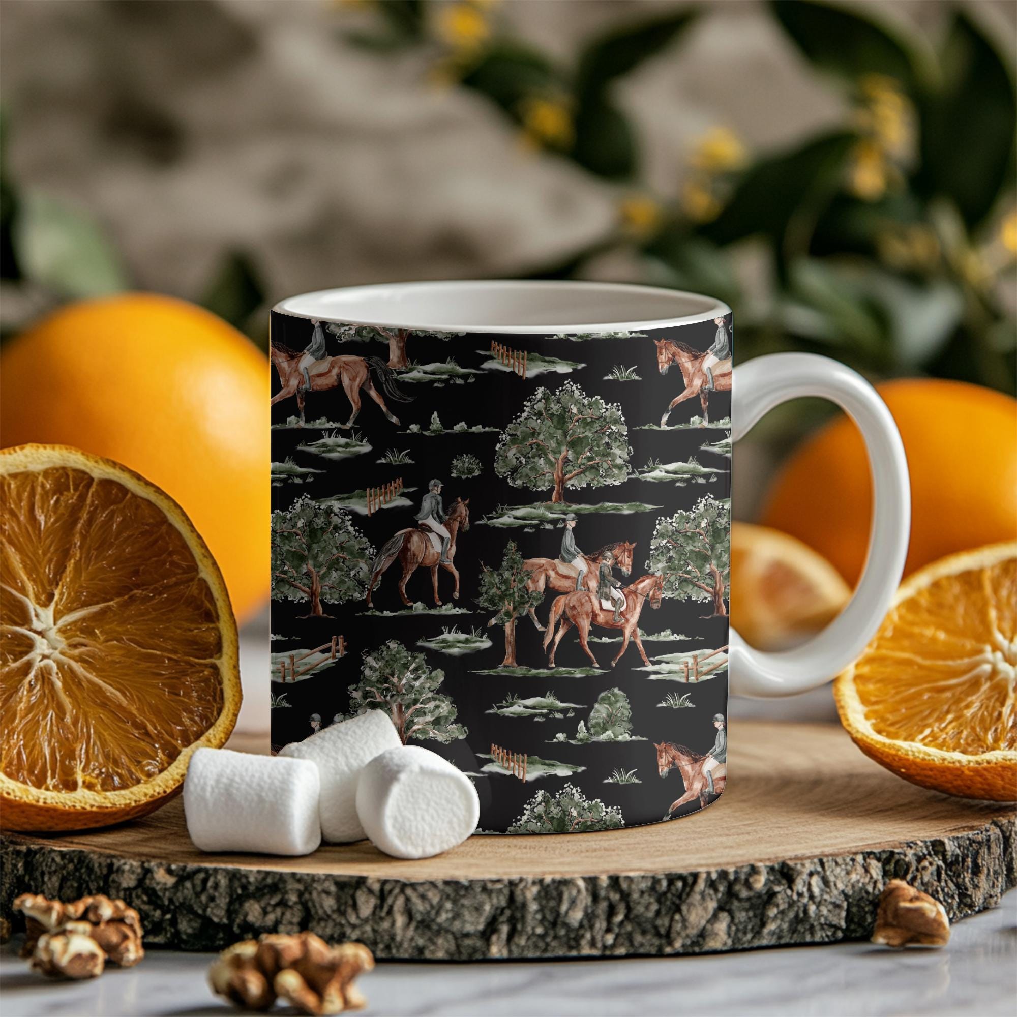 Cowboy Horse Rider Coffee Mug: Rustic Western Ranch Farmhouse Kitchen ...