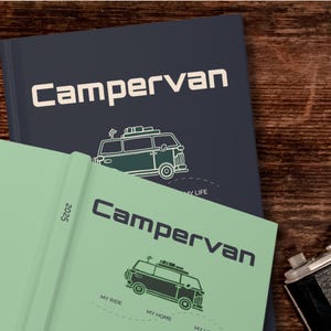 Personalized Campervan Travel Journal Pine Forest #5 Notebook Gift for ...