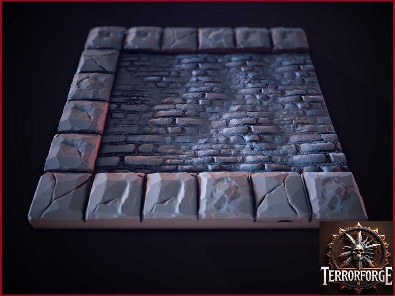 Modular Dungeon Roads STL: 3D Printable Terrain, RPG Tabletop (style 2 ...