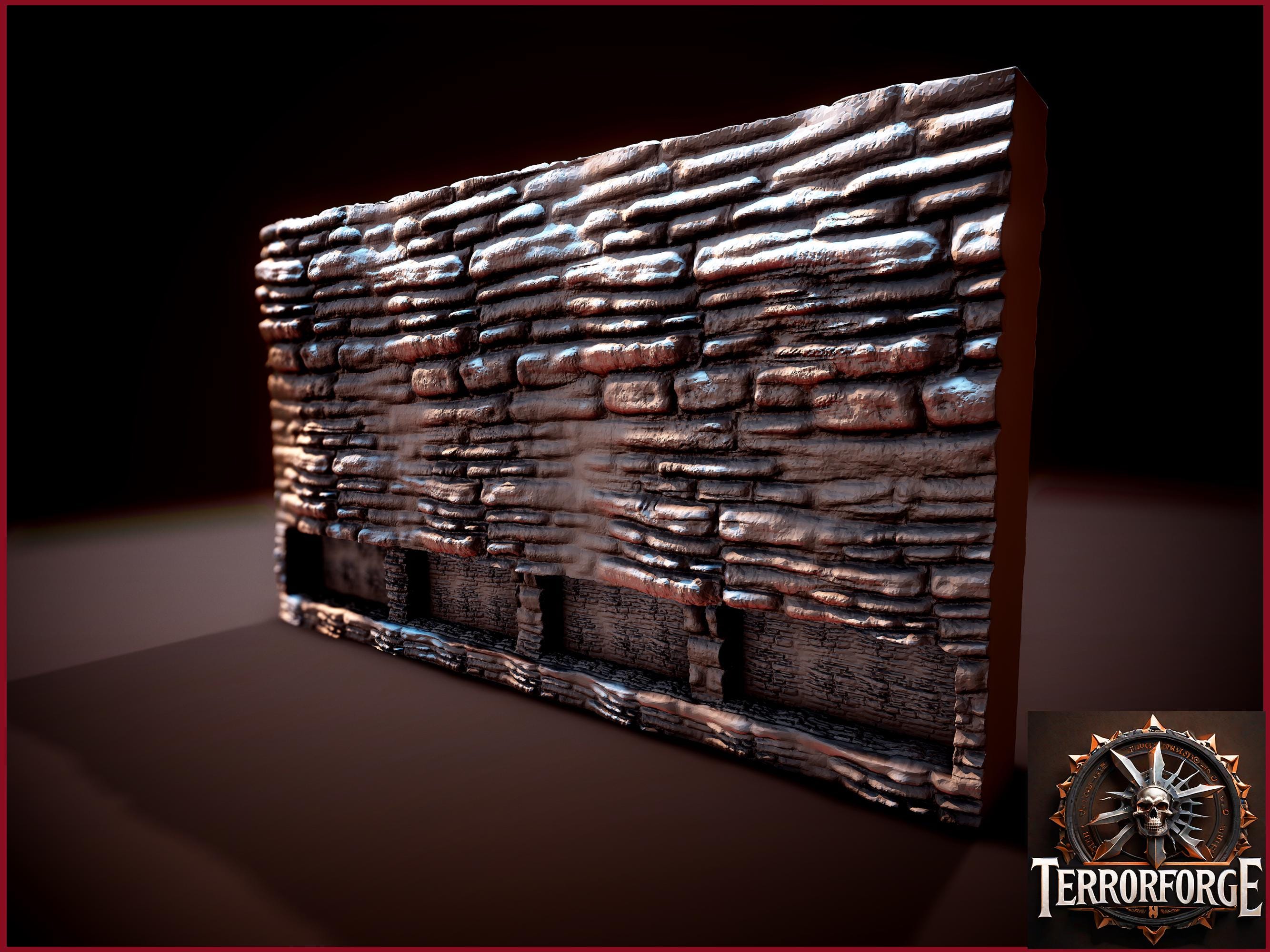 Style 3 6-piece Dnd Wall Set STL Print File 3D Printing Dnd Accessories ...