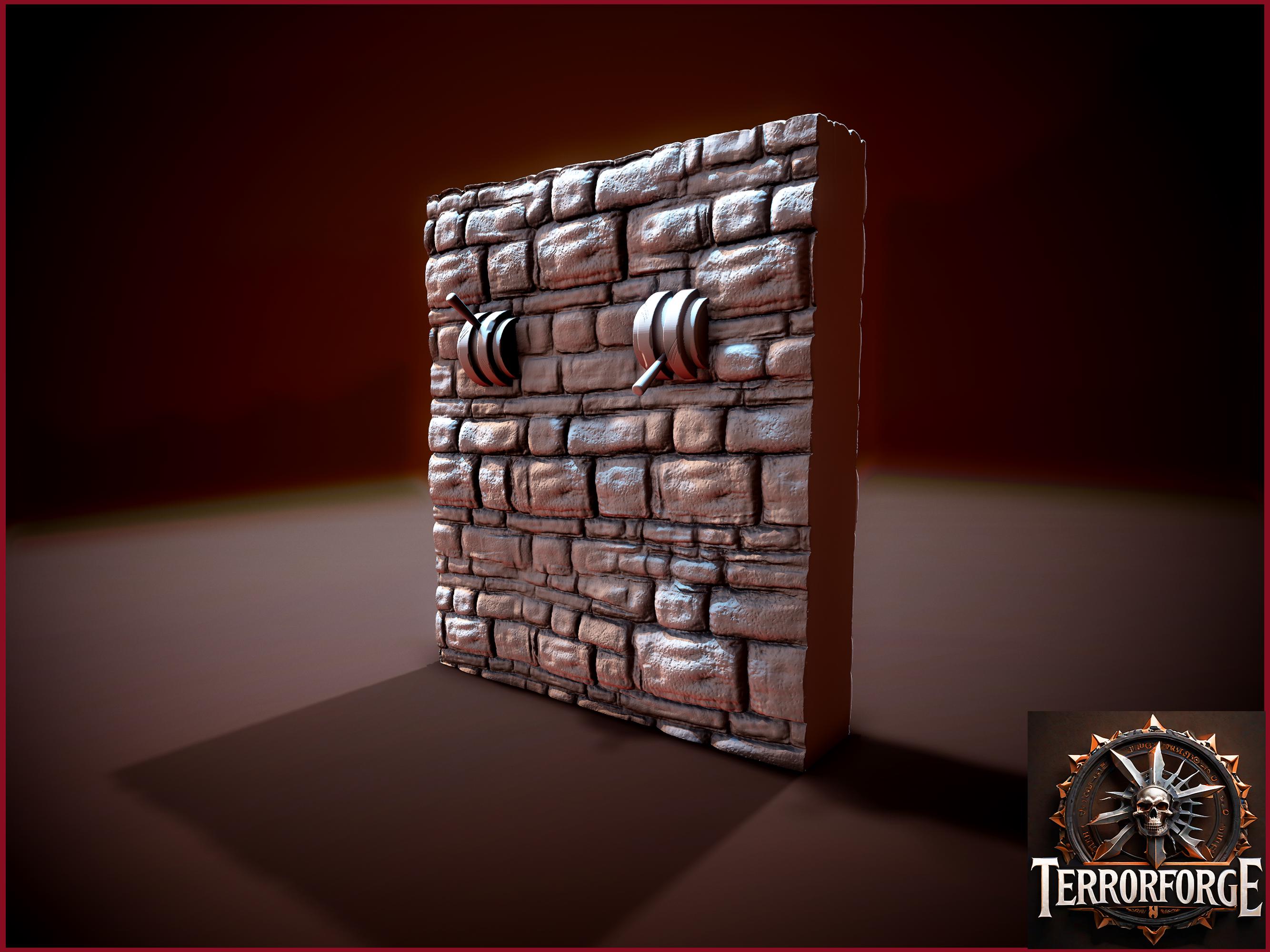 Set of 6 Modular Dungeon Walls style 1 STL File Dnd D&D RPG Terrain ...