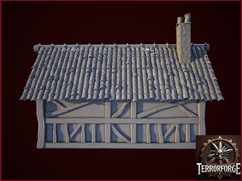 Tabletop Terrain Cottage STL File Dnd D&D Prop Scenery Fantasy RPG ...