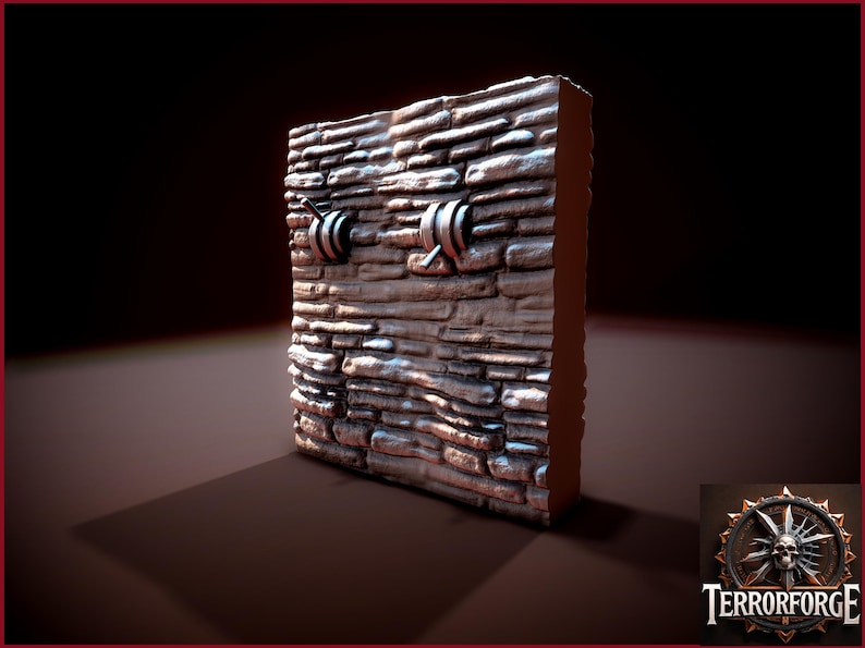 Style 3 6-piece Dnd Wall Set STL Print File 3D Printing Dnd Accessories ...