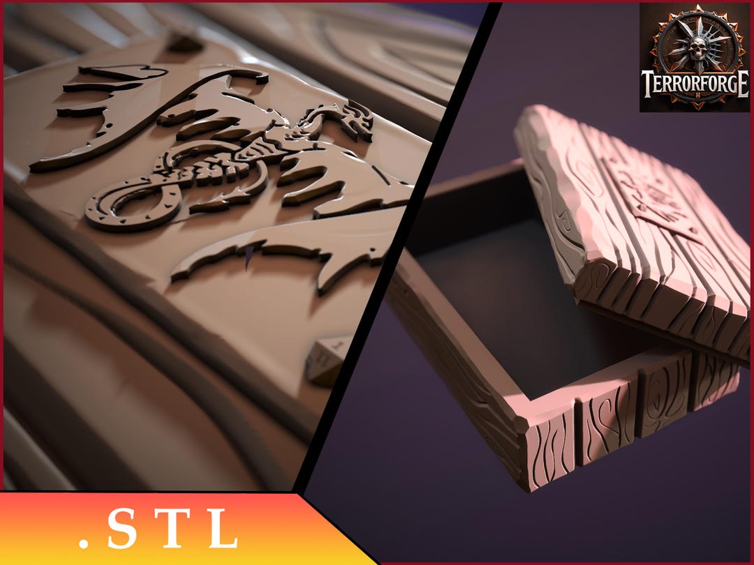 Dnd Dice Box | STL Print File | 3D Printing | Dice Storage | Dice ...