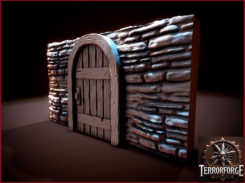 Style 3 6-piece Dnd Wall Set STL Print File 3D Printing Dnd Accessories ...