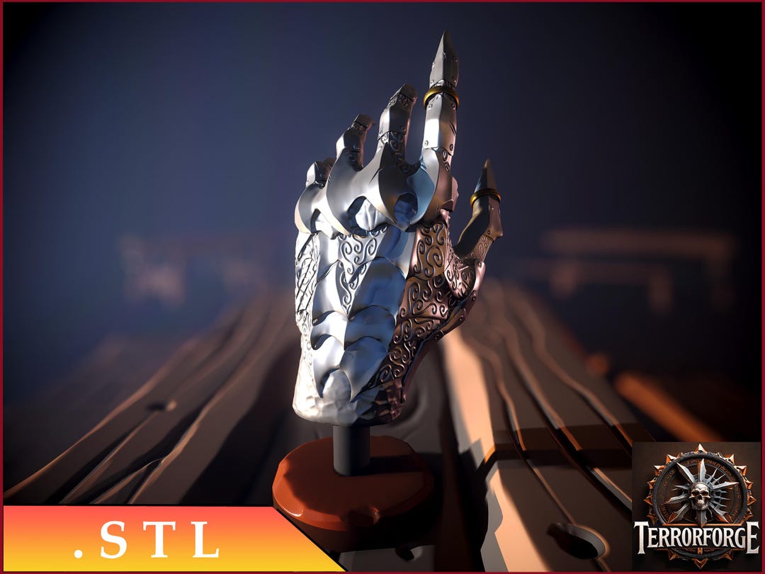 Sauron's Gauntlet Jewelry Stand: Lotr-inspired 3D Print File (STL) - Etsy